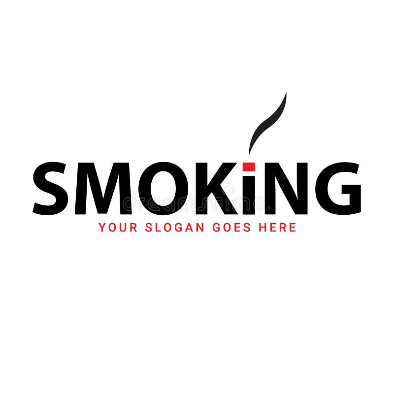 Smoking Logo Design stock vector. Illustration of smoking - 113409314