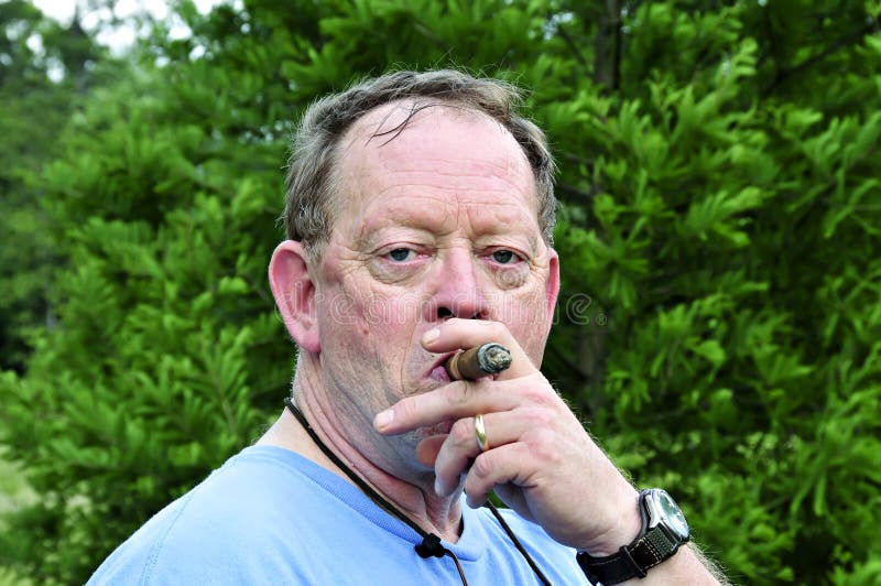 Smoking Man stock image. Image of caucasian, attractive - 7167645