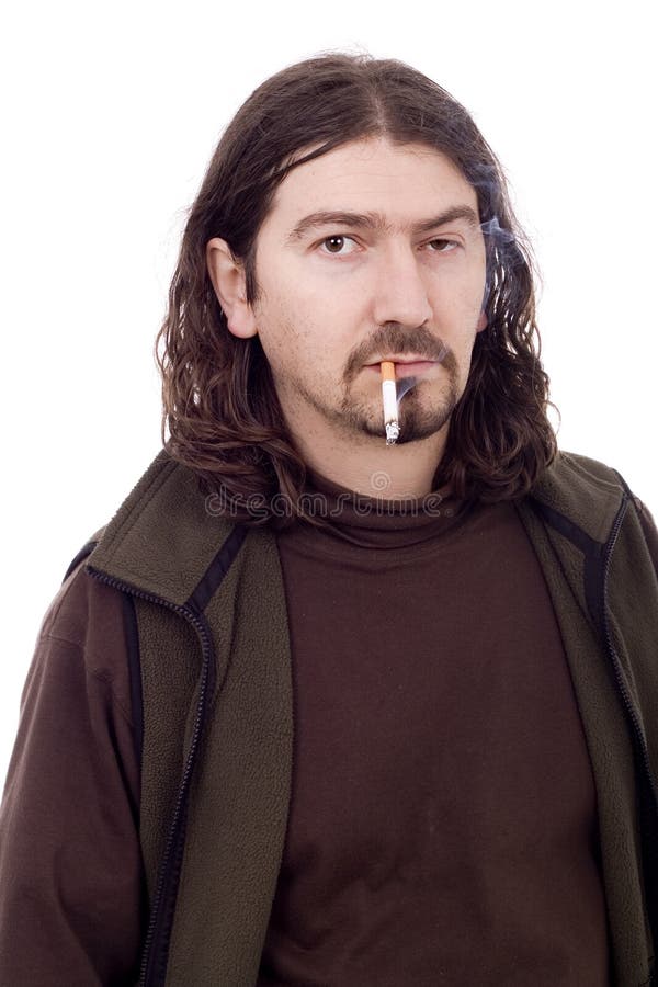 Smoking man stock photo. Image of executive, isolated - 8500332