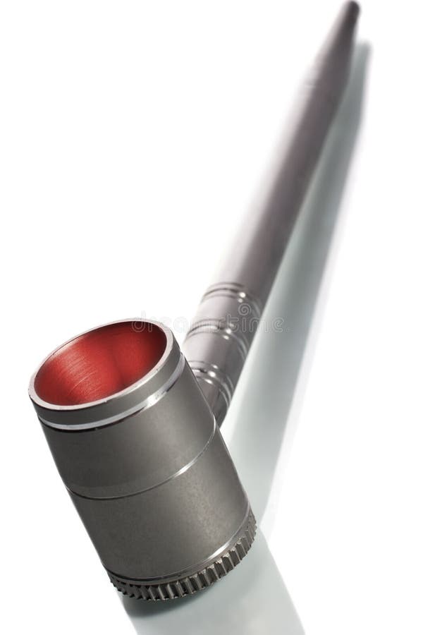 Smoking metal pipe stock photo. Image of tobacco, reflection - 17458118
