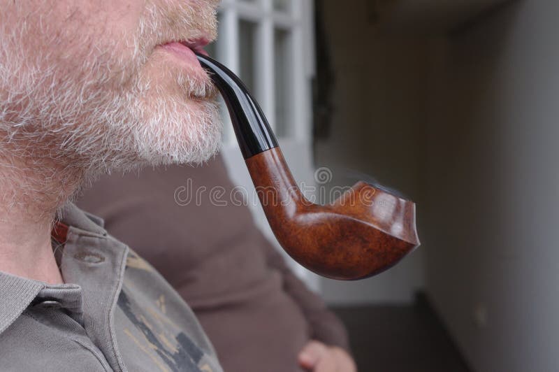 Smoking Pipe stock photo. Image of rauch, smile, facial - 15520024