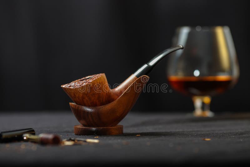 Smoking pipe stock image. Image of tobacco, wood, vintage - 68824971
