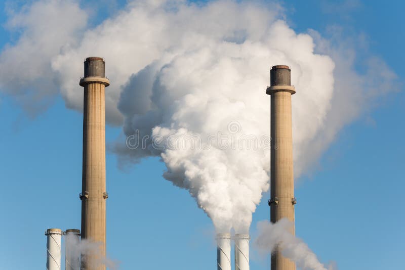 The Smoking Pipes of a Factory Stock Image - Image of earth, economy ...