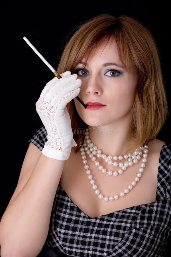 Smoking retro stock image. Image of couture, blue, black - 12470441