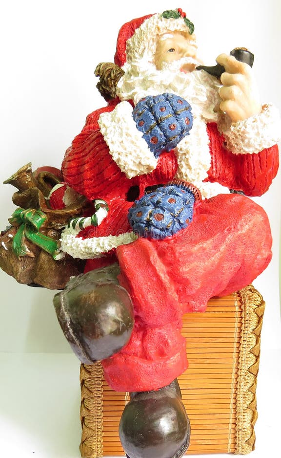 Smoking santa stock photo. Image of father, saint, christmas - 81448978