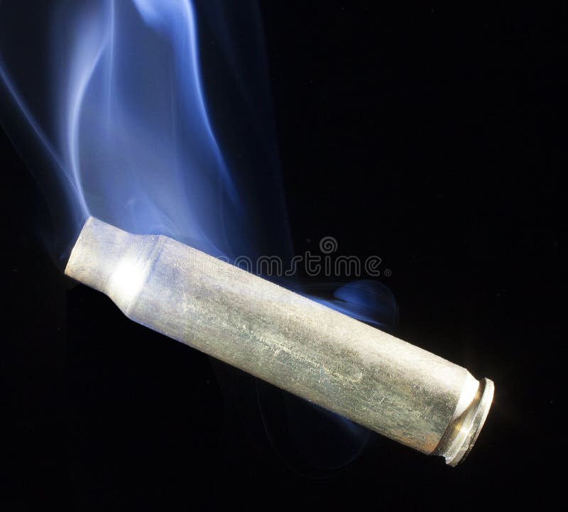 Smoking ammo stock image. Image of hollow, cartridge - 59563161