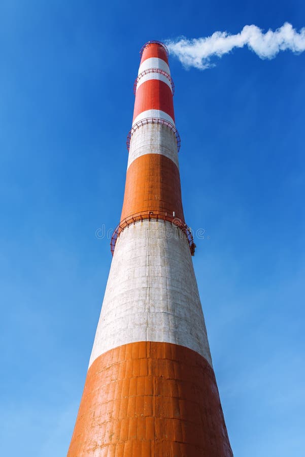 Stack in Thermal Power Plant (cooling Tower), Chimney Stack, Fumes ...