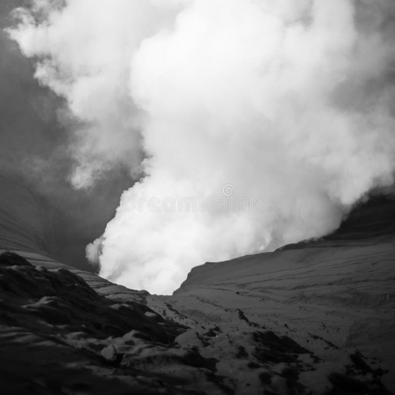 Smoking volcano stock photo. Image of asia, eruption - 95249104