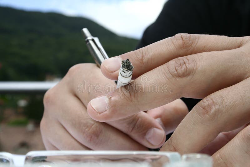 Smoking writer stock image. Image of finger, spiritual - 66363897