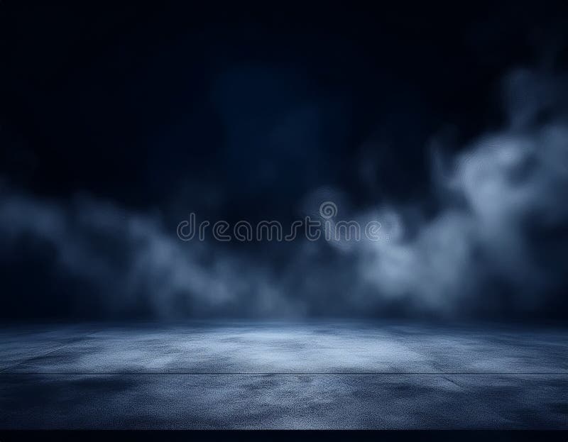 Smoky Concrete Platform: a Dark and Textured Stage Stock Illustration ...