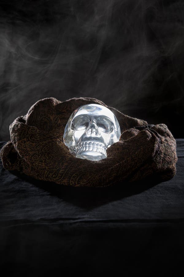 Smoky Crystal Skull stock photo. Image of black, enchanted - 77327652
