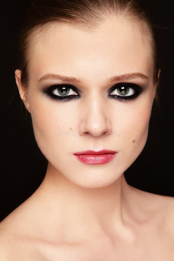 Smoky eyes stock photo. Image of elegance, groomed, model - 24559544