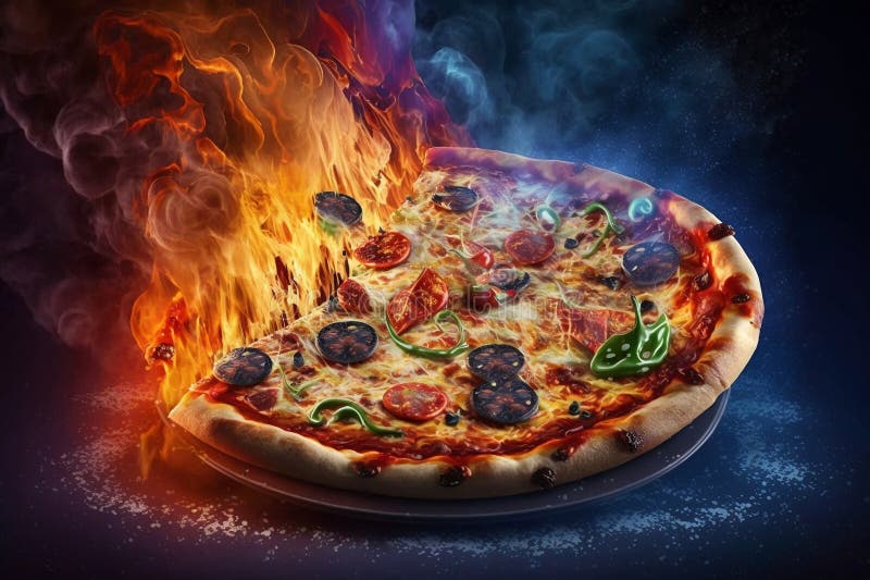 Fiery Pizza Stock Illustrations – 171 Fiery Pizza Stock Illustrations ...