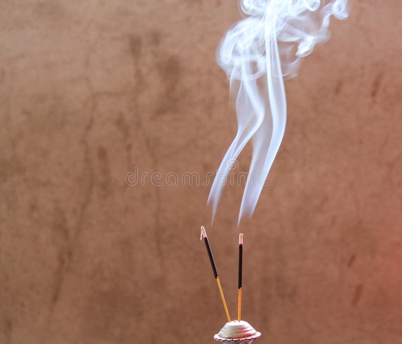 Smoky insencs stick stock photo. Image of flowing, ritual - 191208072