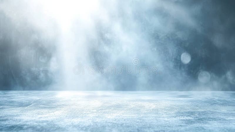 Smoky Stage Background with Light Beam Stock Illustration ...