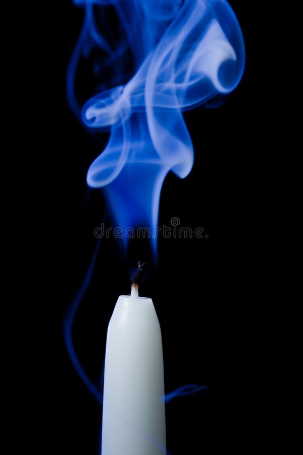 Smoldering candle stock image. Image of smoking, smolder - 12924961