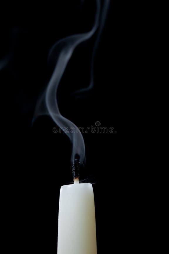 Smoldering candle stock image. Image of white, closeup - 12985461