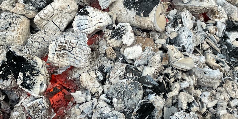 Smoldering Coal in a Fire, Texture Stock Image - Image of black ...