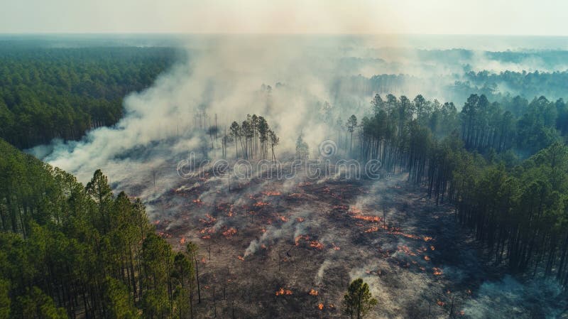 Scorched Earth Smoldering Woodlands and Ascending Smoke Signals ...