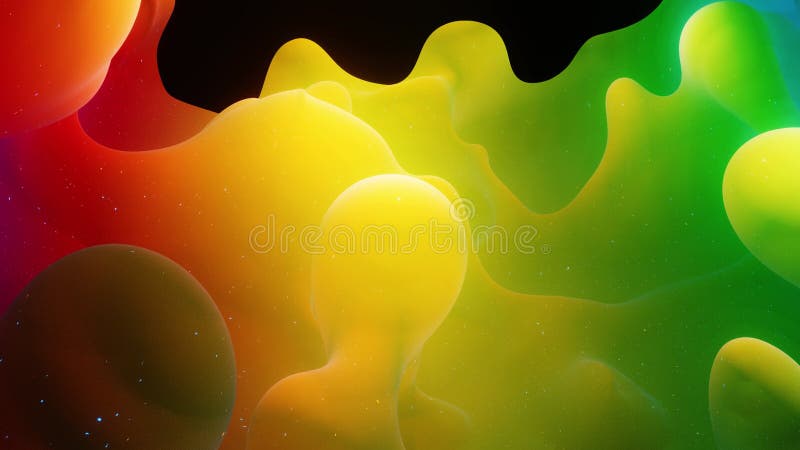 Smooth Abstract Abstract Animation of Liquid Gradient Rainbow in 4k ...