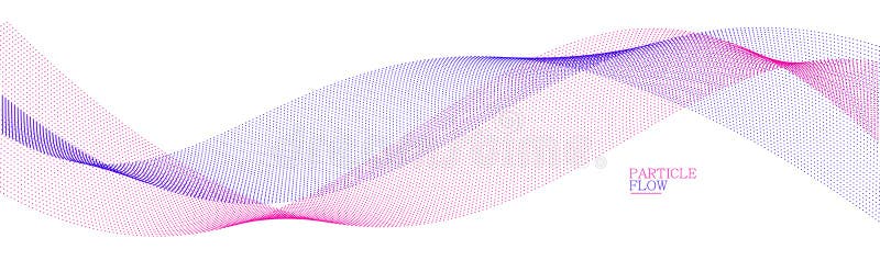 Smooth Abstract Background with Arrays of Flowing Particles, Light and ...