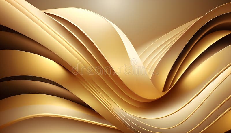 Smooth Abstract Composition with Lines and Curves. Generative AI Stock ...