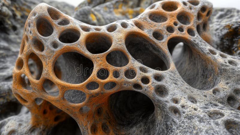 A Smooth Abstract Design Showcasing Stone-like Elements with Complex ...