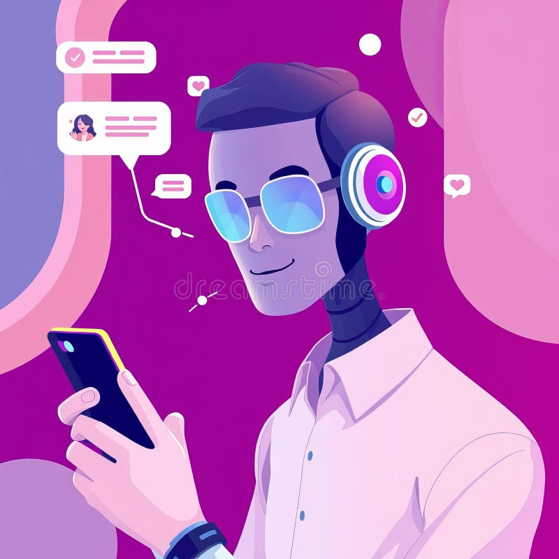 Smooth AI Interaction: Using the Command Prompt on His Smartphone, a ...