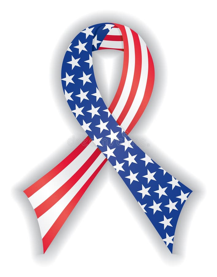 Smooth American Flag Ribbon Stock Vector - Illustration of american ...
