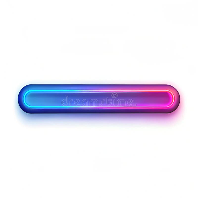 Smooth Animated Loading Bar with Neon Effect Stock Illustration ...