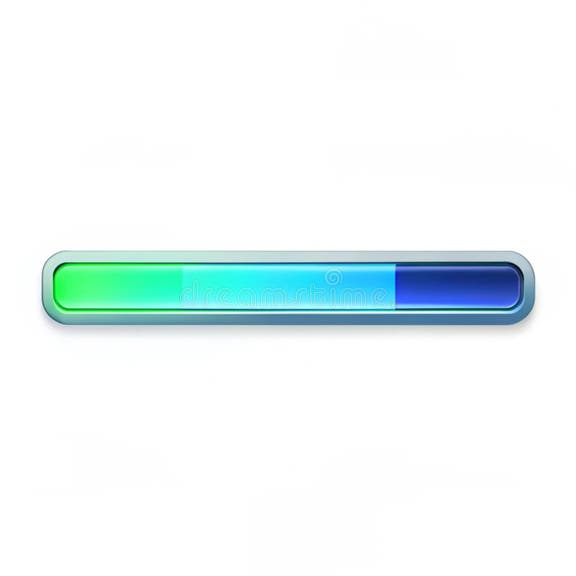 Smooth Animated Progress Bar with Glowing Effect Stock Illustration ...