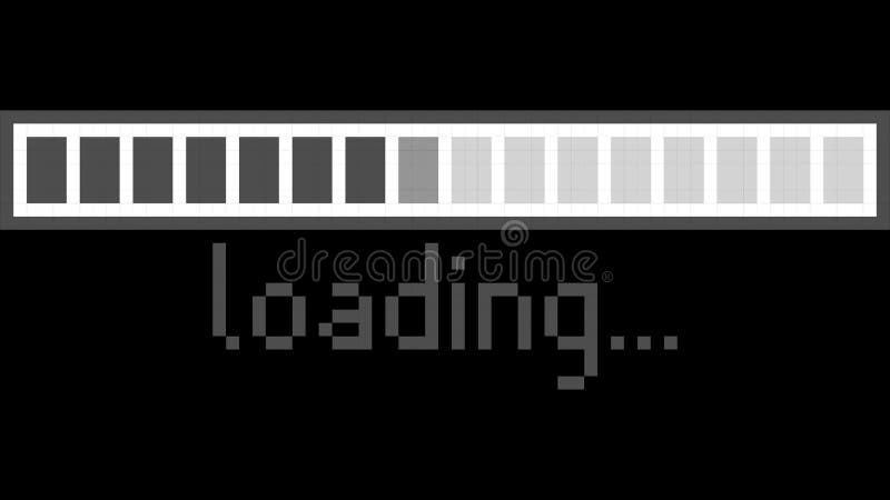Smooth Animated Video Loading Counter Bar Game 8bit Pixel Art Stock ...