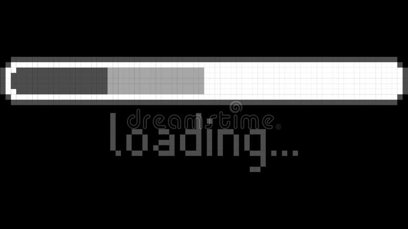Smooth Animated Video Loading Counter Bar Game 8bit Pixel Art Stock ...