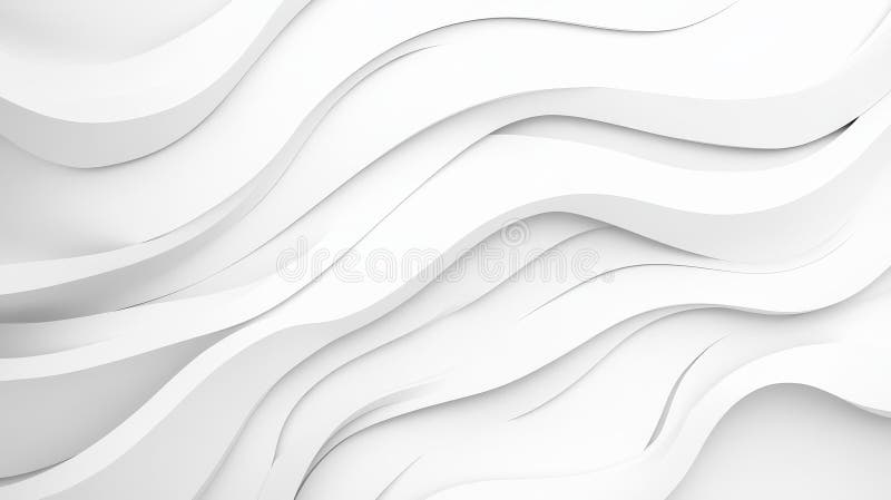 Looping Animation of Abstract White Waves Creating a Serene Backdrop ...