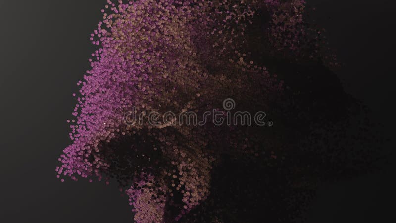 Smooth Animation of a Cloud of Abstract Colored Particles. Stock Video ...