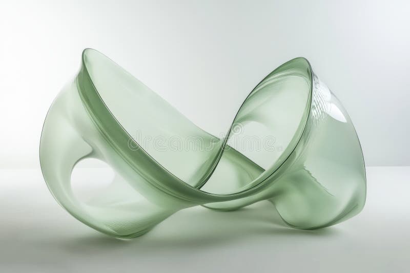 Smooth Arc in Light Green, Expanding and Contracting in a Rhythmic ...