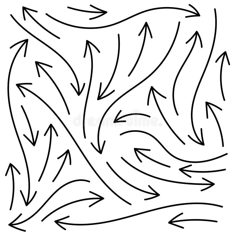 Smooth Arrows Set Collection. Vector Contour Line. Editable Outline ... Smooth Arrows Set Collection. Vector Contour Line. Editable Outline ...