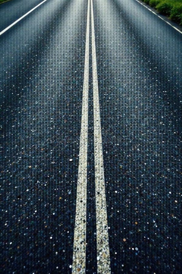 Smooth Asphalt Road, Crisp White Lines, Clear Markings , Contrast ...