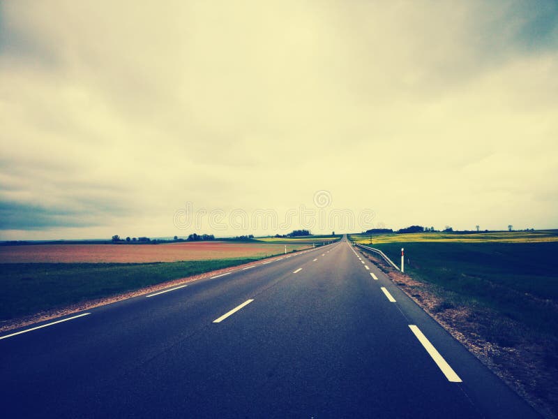 Smooth Asphalt Road with Sky Background Stock Image - Image of asphalt ...
