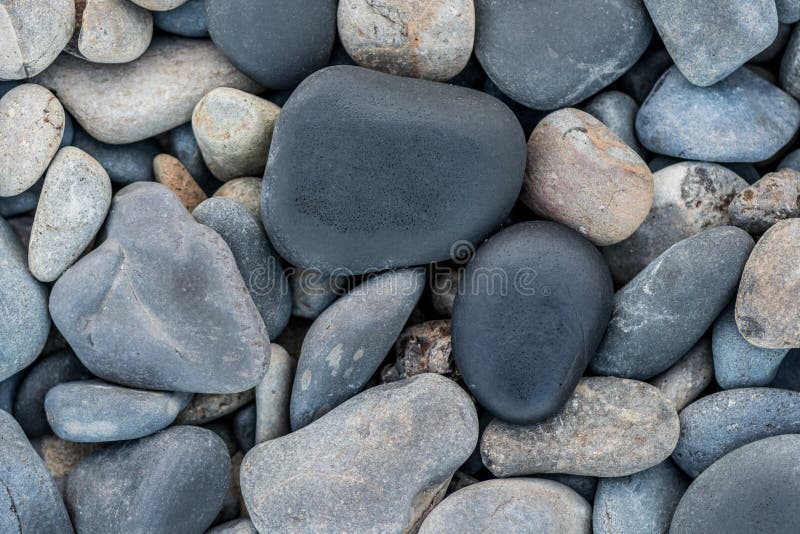 Smooth beach stones stock image. Image of round, stone - 185567