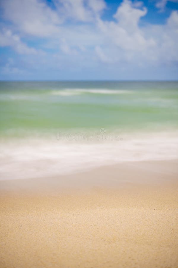 Smooth Beach Waves Stock Photo Stock Image - Image of bokeh, beach ...
