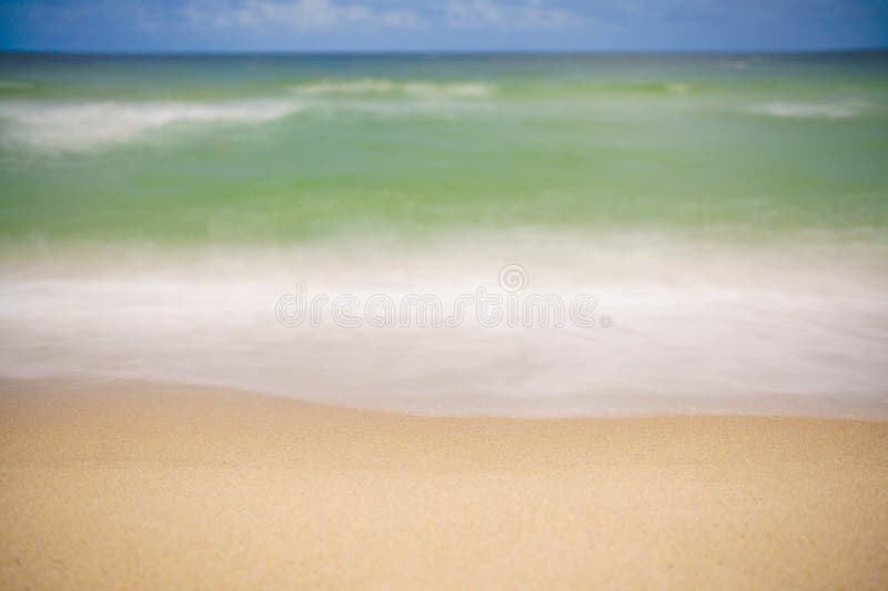 Smooth Beach Waves Stock Photo Stock Photo - Image of tropical ...