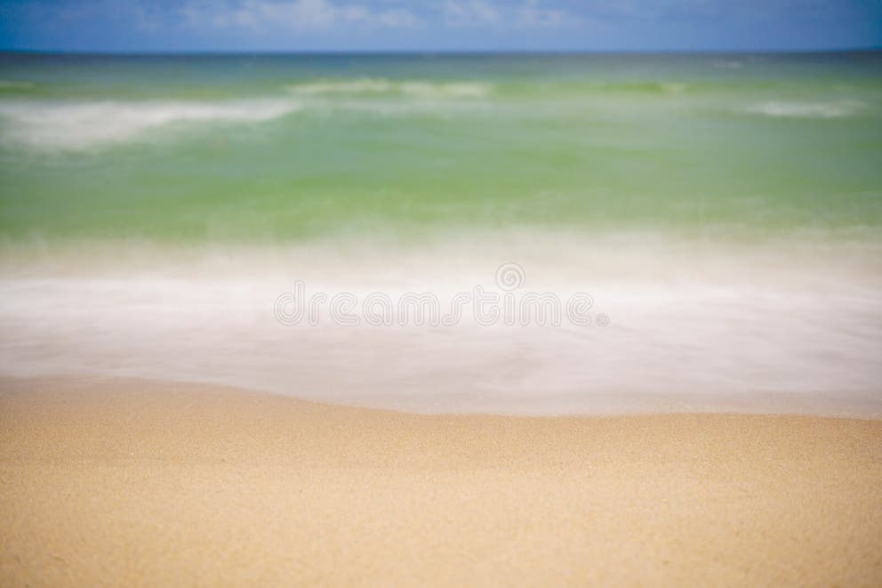 Smooth Beach Waves Stock Photo Stock Photo - Image of tropical ...