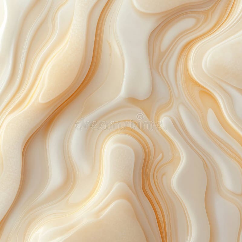 Smooth Beige Marble Texture with Fluid Organic Patterns and Soft Curves ...