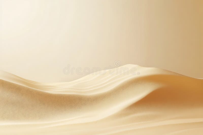 Smooth Beige Sand Dunes, Desert Landscape Stock Illustration ...