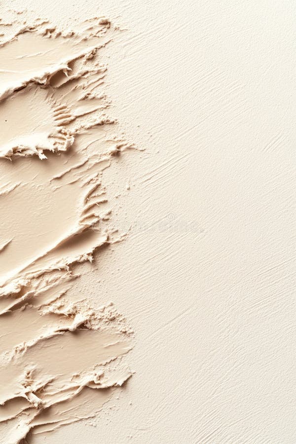 Smooth Beige Texture Created by Applying and Spreading a Creamy ...