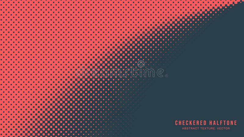 Smooth Bend Border Vector Checker Halftone Pattern Red Blue Abstract ...