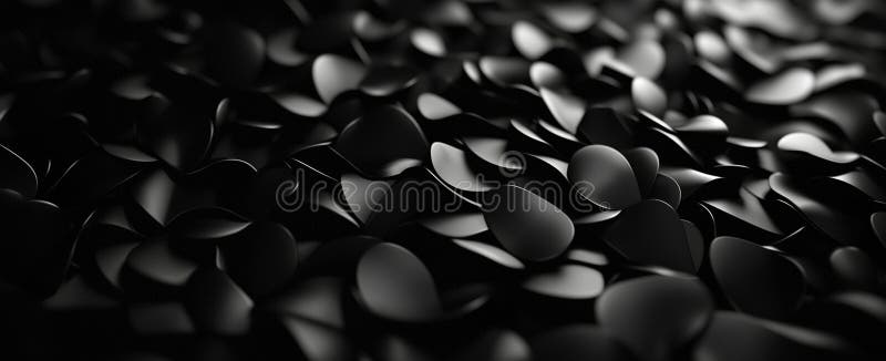 Smooth Black Abstract Texture with Layered Shapes Creating Depth and ...