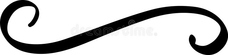 Smooth Black Lines Create a Decorative Flourish, Adding a Touch of ...