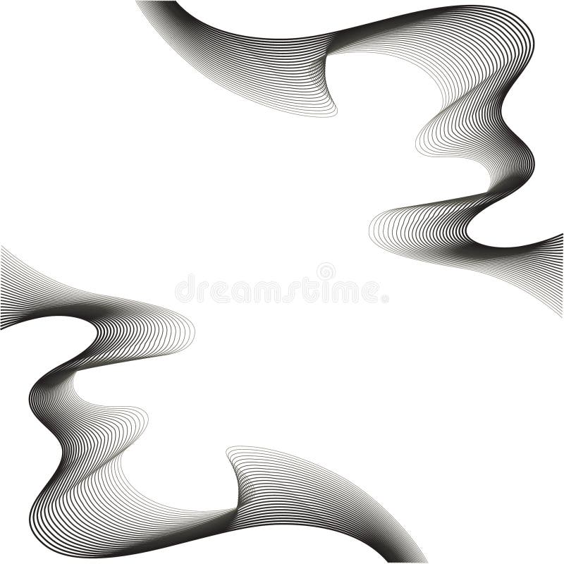 Abstract Three Dimensional Wave Stock Vector - Illustration of modern ...